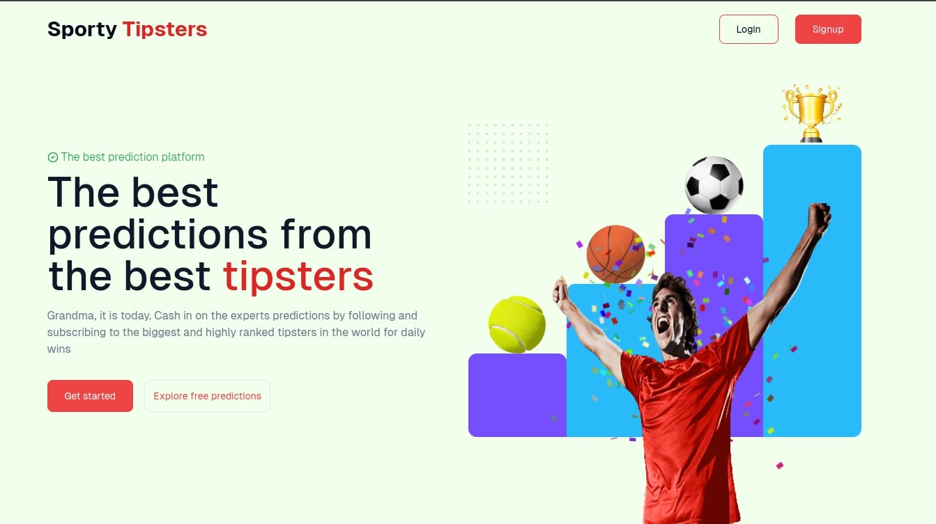 Create an account on Sporty Tipsters